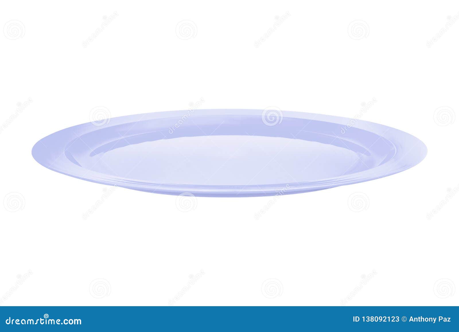 Color Plastic Tray Salver Isoleted on White Stock Image - Image of ...