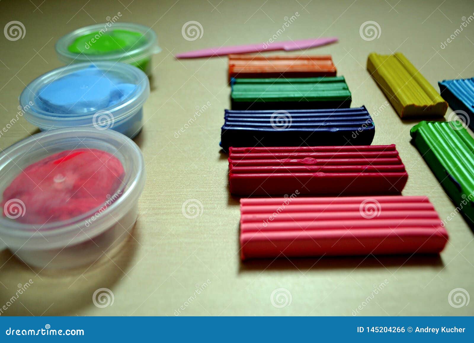 Color plasticine, hobby stock photo. Image of school - 145204266