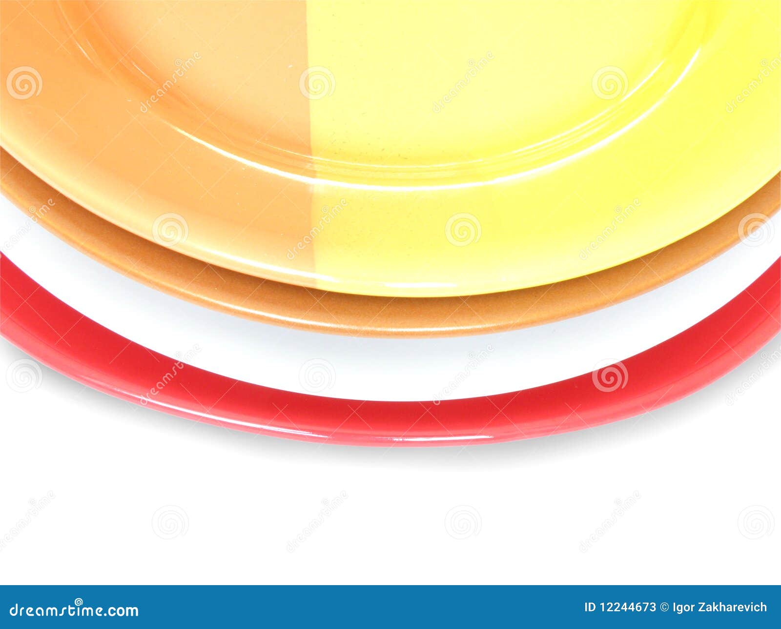 Color plates stock image. Image of dining, luxury, diner - 12244673