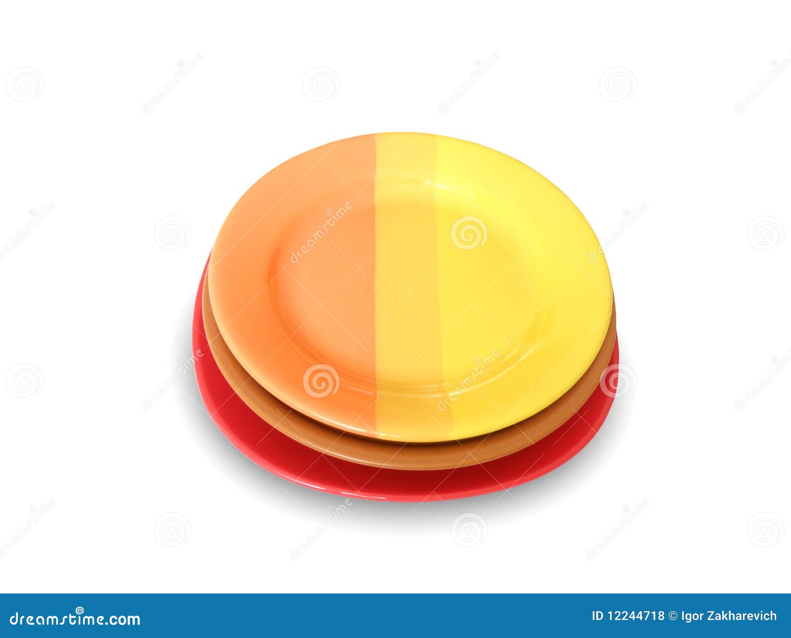 Color plates stock photo. Image of knife, class, kitchen - 12244718