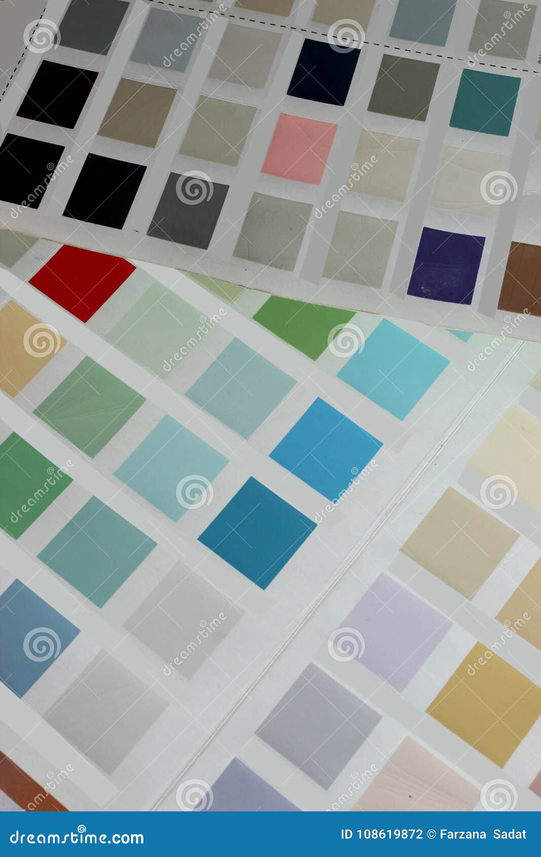 Color plates stock photo. Image of color, pallete, black - 108619872