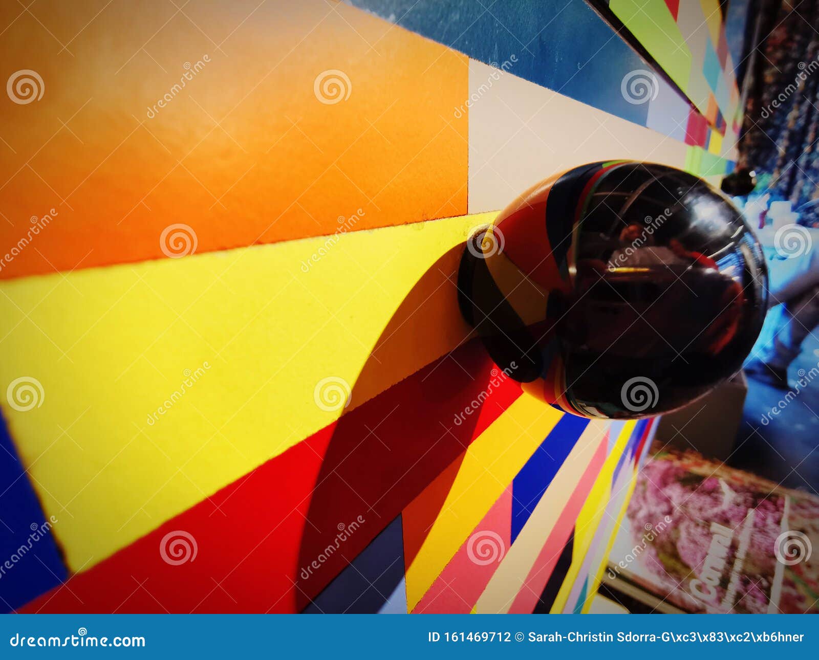 Color Play in Combination with Patterns and Shadow Stock Photo - Image ...