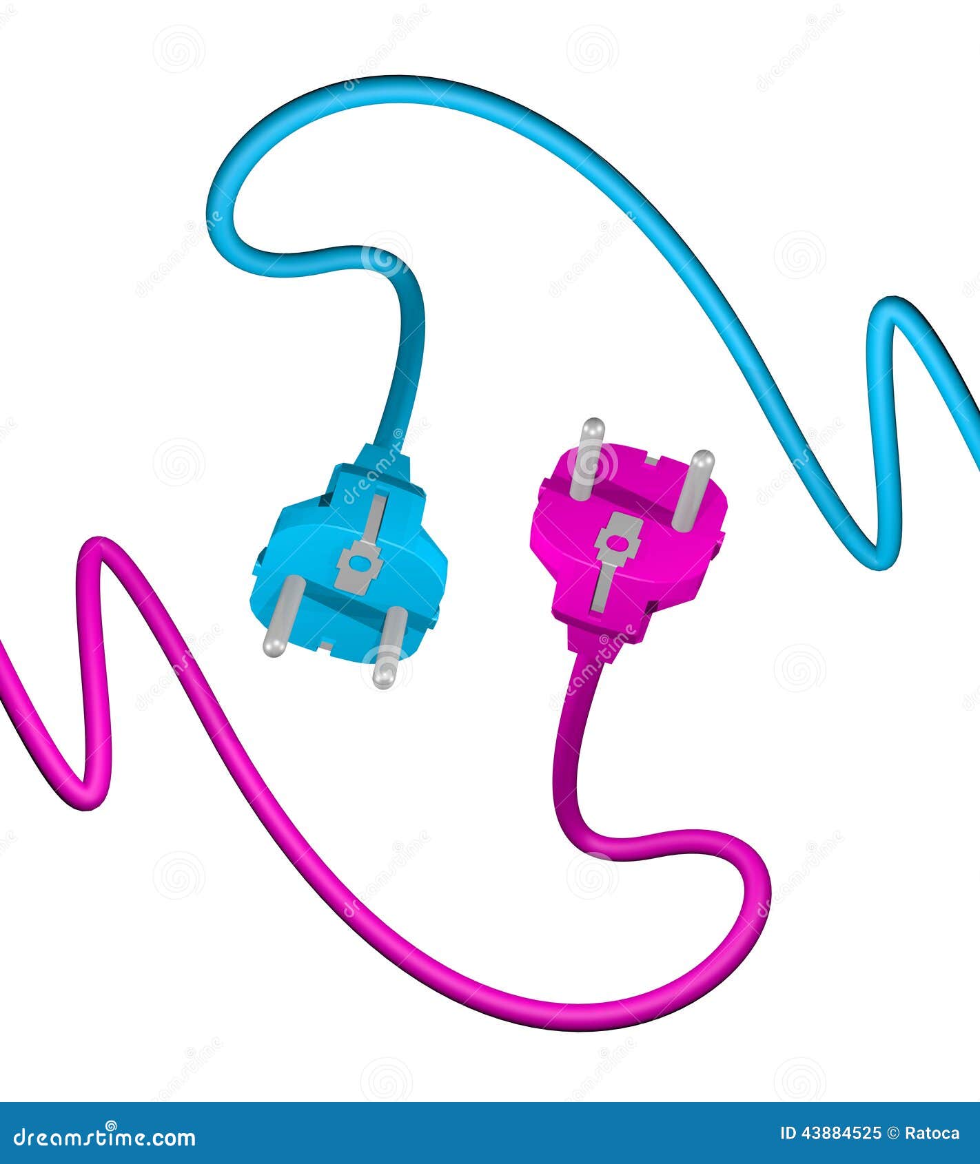 Color plug ins stock illustration. Illustration of design - 43884525