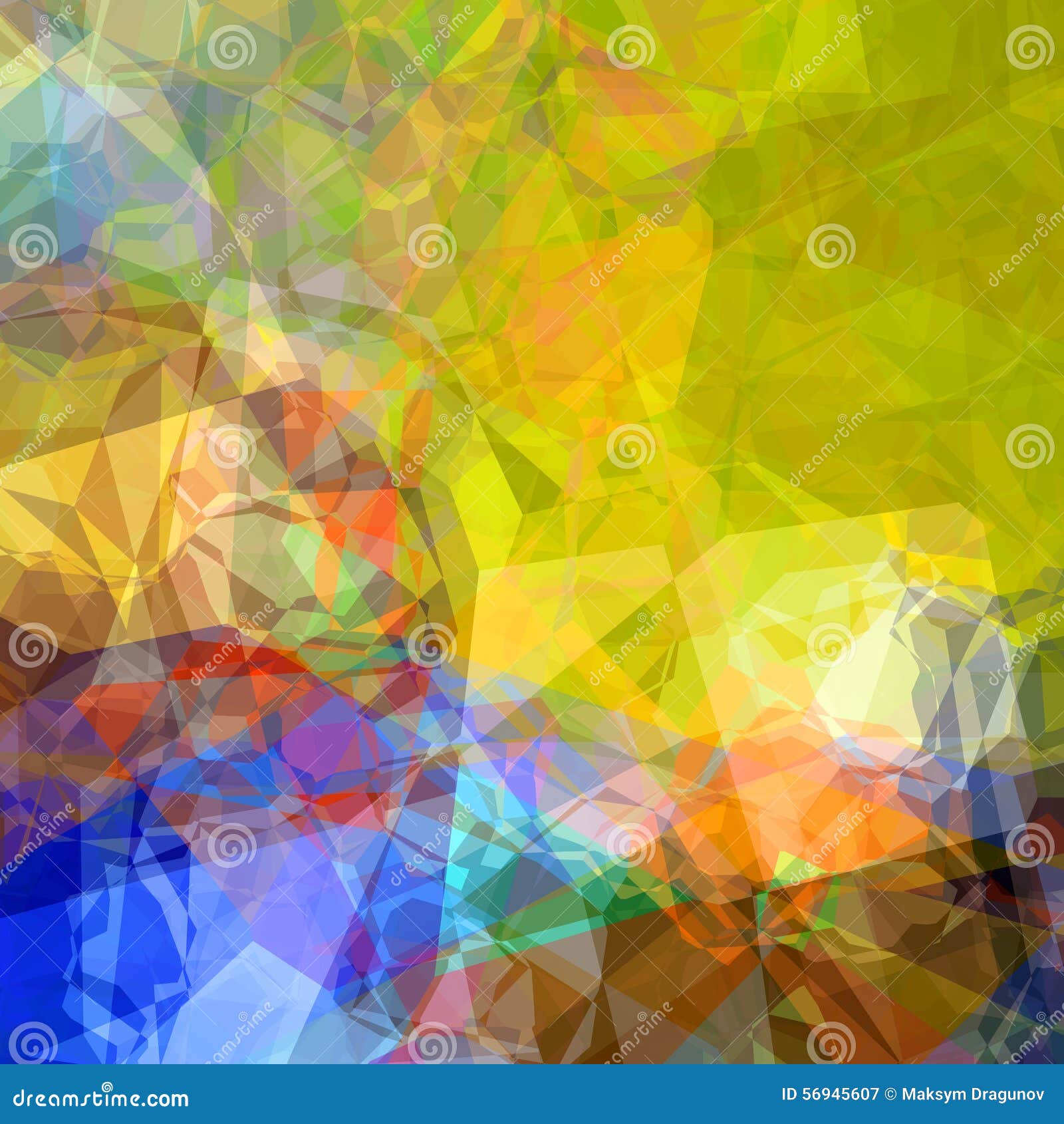 Color polygons stock illustration. Illustration of mosaic - 56945607