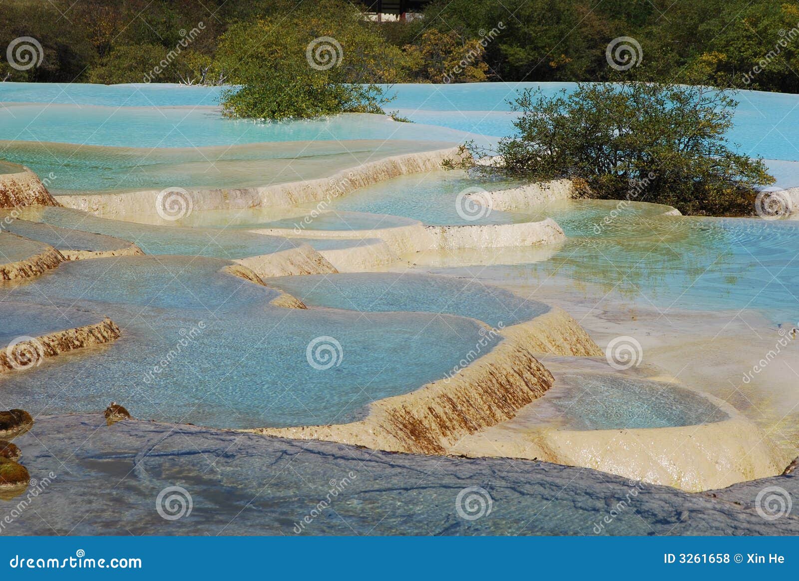 Color pool stock photo. Image of muotain, water, xinhe - 3261658