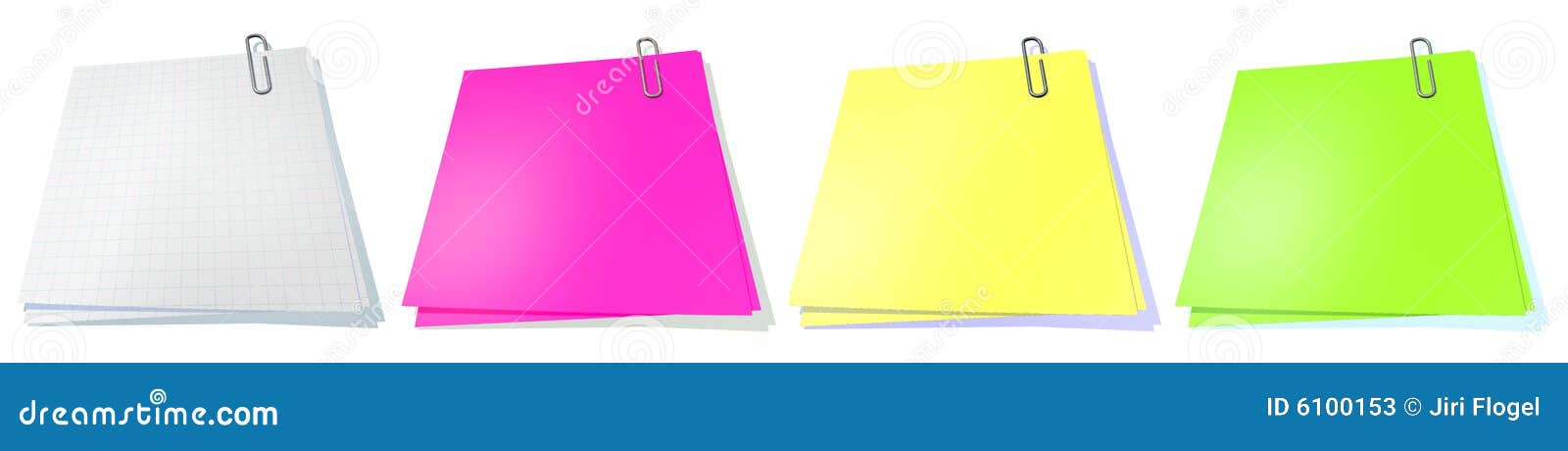 Color post it stock illustration. Illustration of agency - 6100153