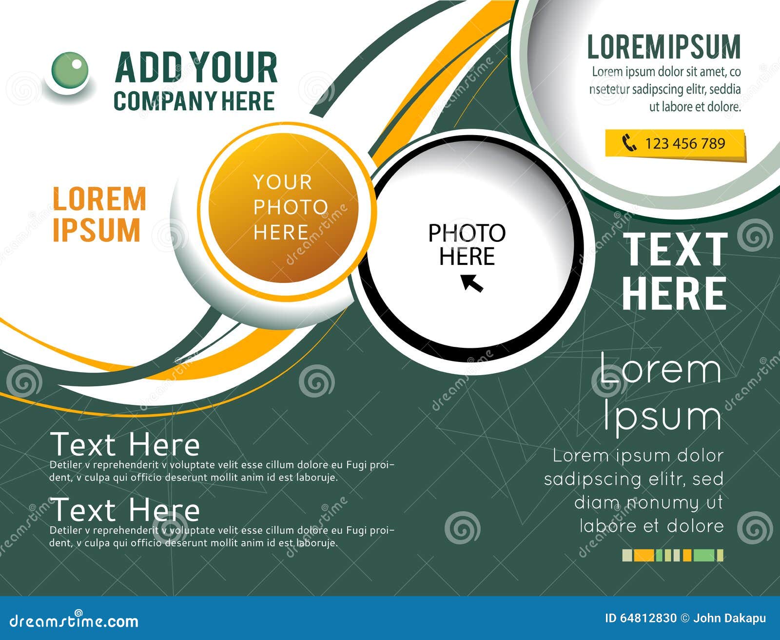 Color poster template stock vector. Illustration of abstract - 64812830