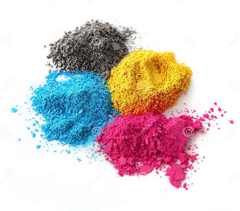 Color powder cmyk stock image. Image of process, magenta - 19622363