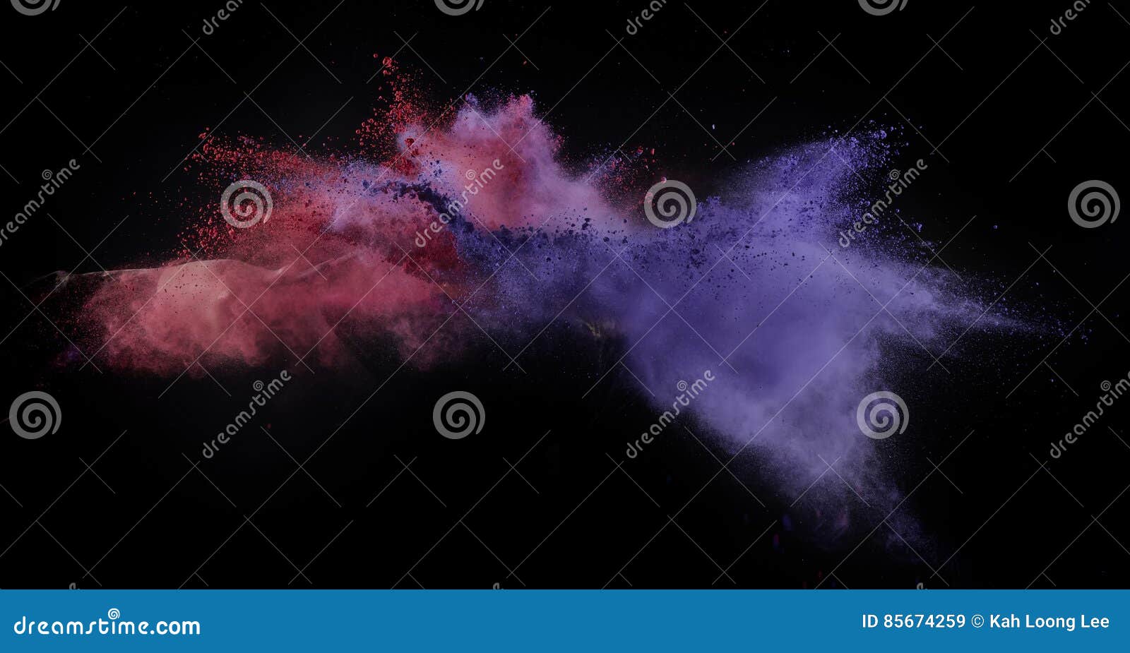 Color Powder Exploded, Isolated on Control Environment. Stock Image ...