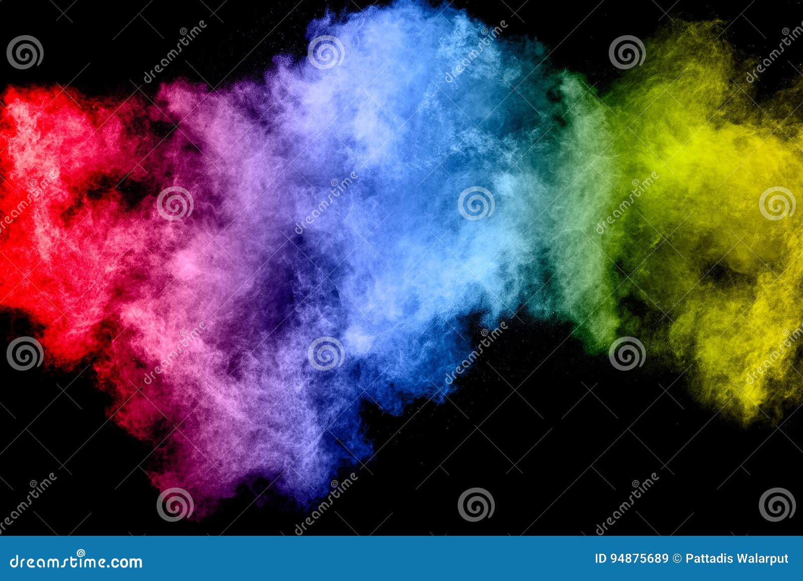 Color powder explosion stock image. Image of digital - 94875689