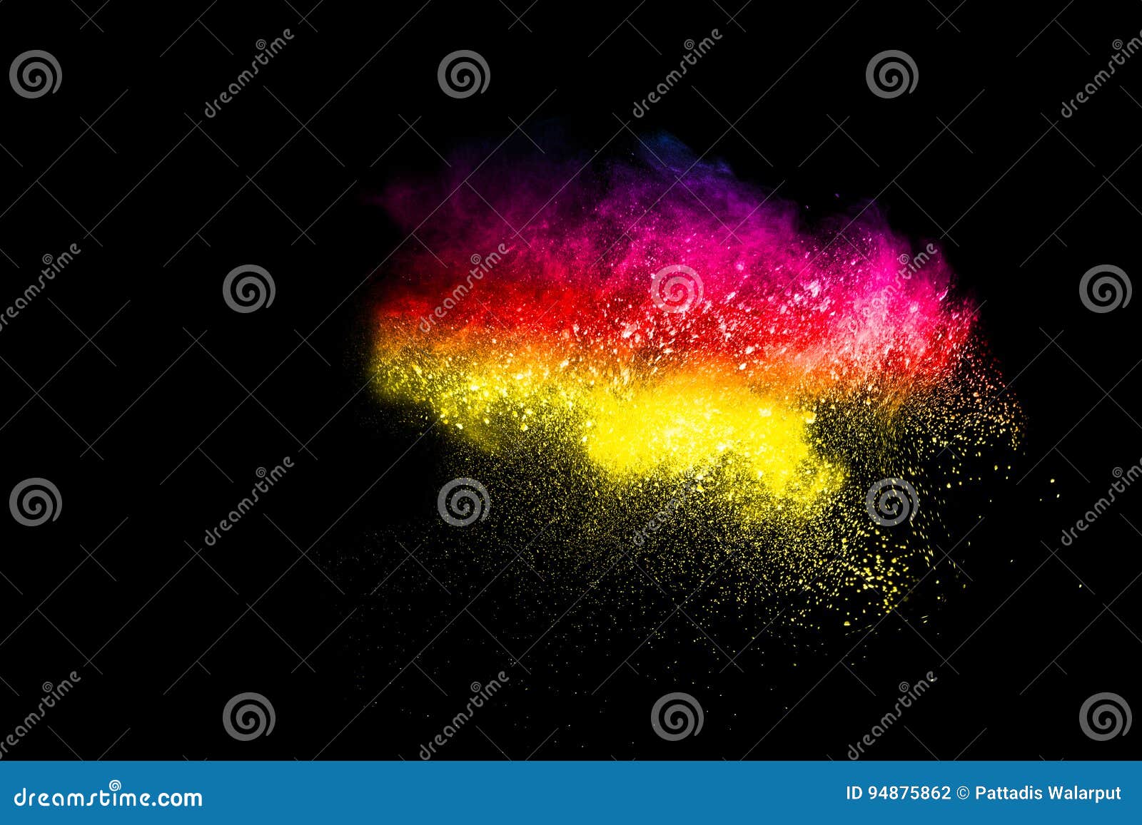 Color powder explosion stock photo. Image of explode - 94875862