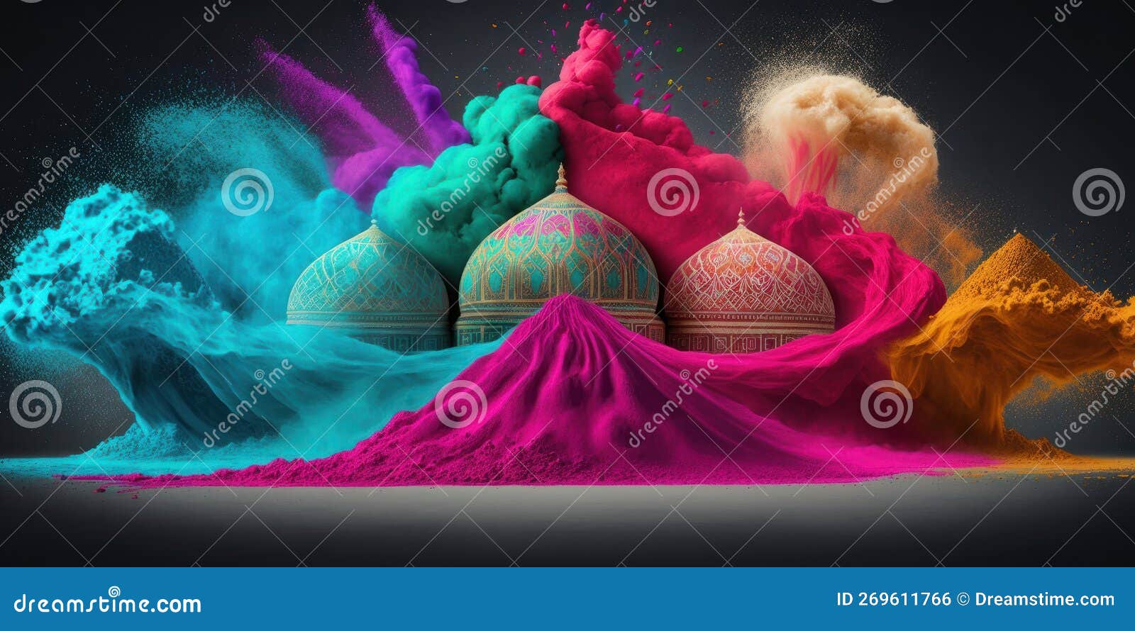 Color Powder Explosion. Color Explosion. Happy Holi. Stock Illustration ...