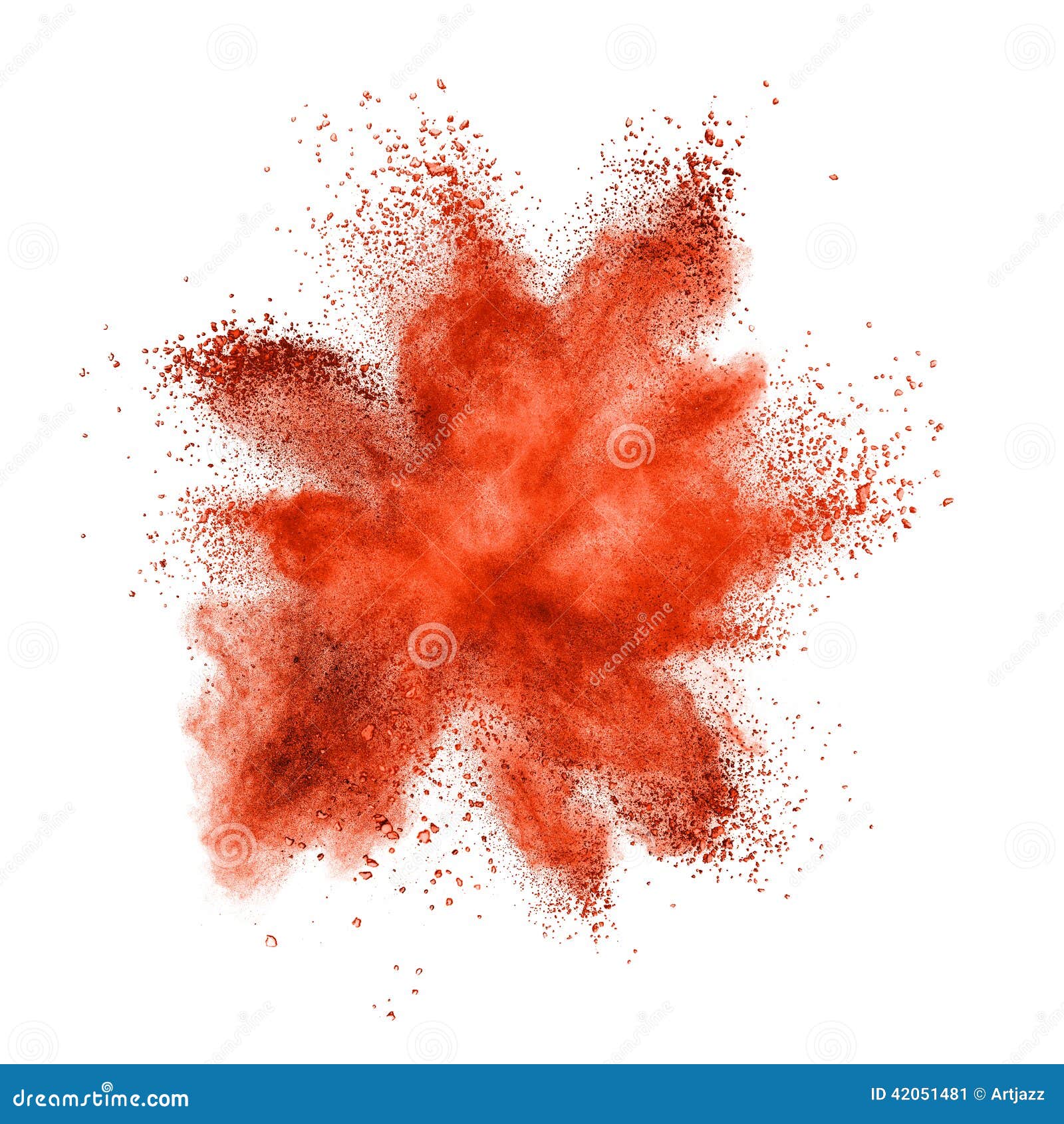 Color Powder Explosion Isolated On White Stock Photo - Image: 42051481