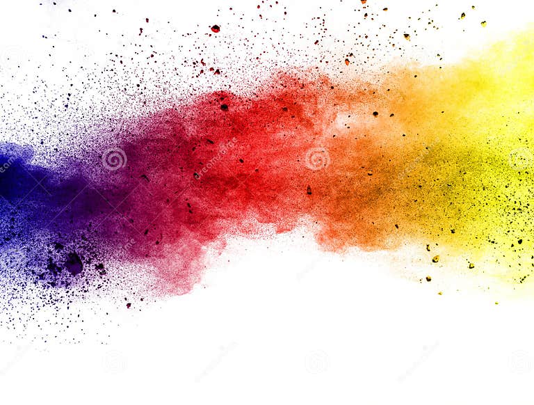 Color powder explosion stock image. Image of color, white - 102494339