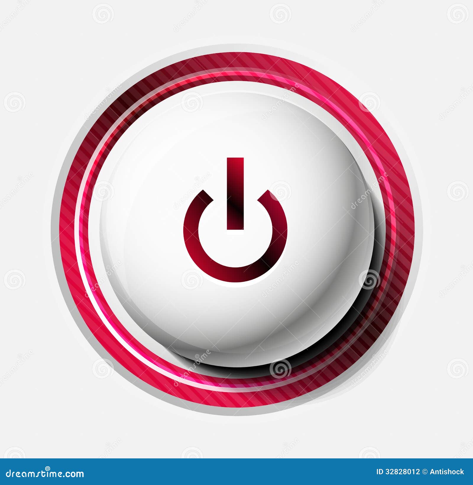 Color power button stock vector. Illustration of light - 32828012