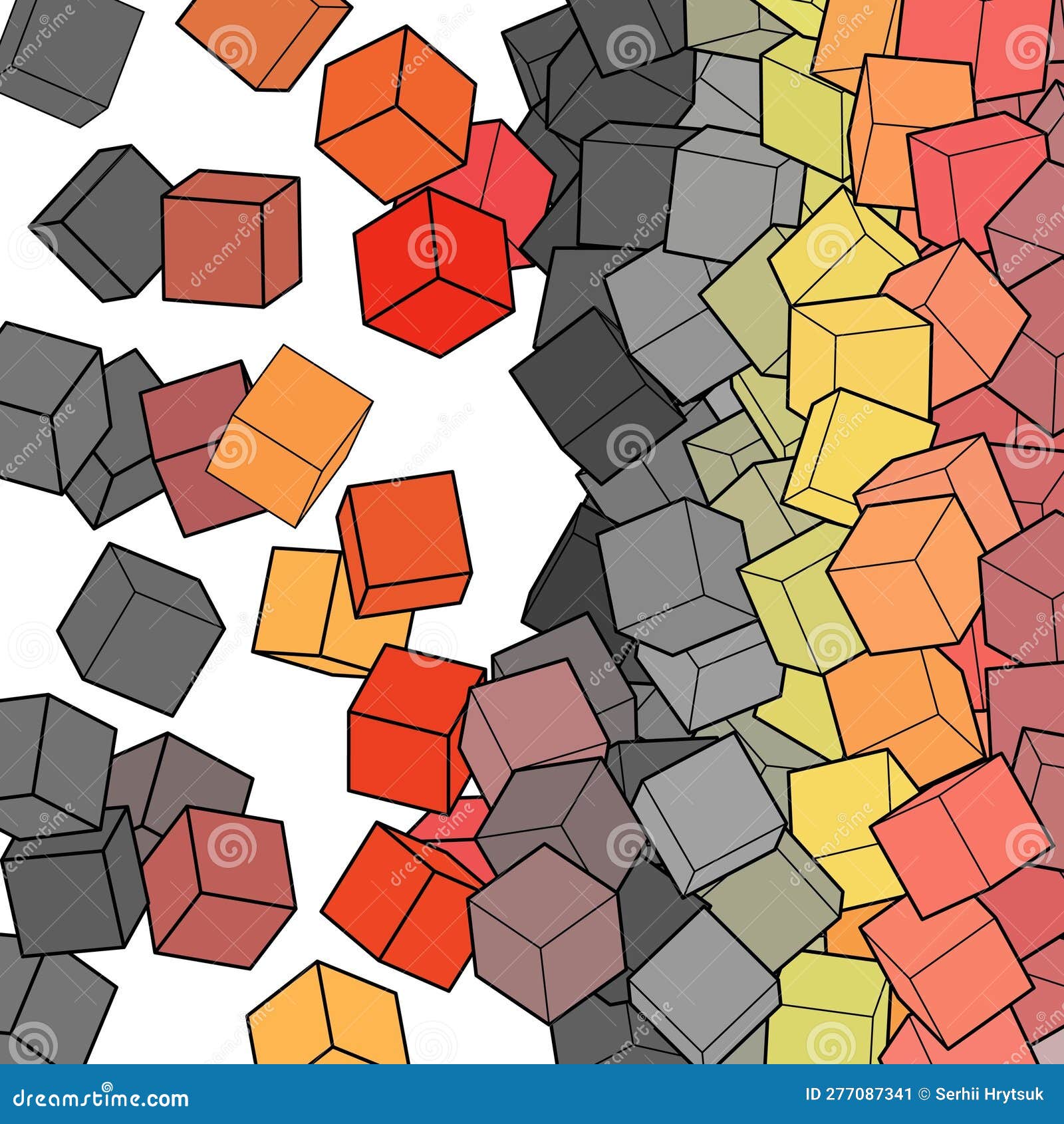 Color Presentation Template. Design Element. Cubes. Eps 10 Stock ...