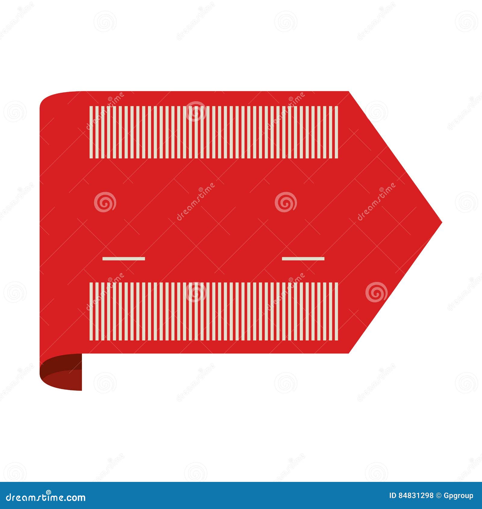 Color Price Tag with Right Side with Triangular Shape Stock Vector ...