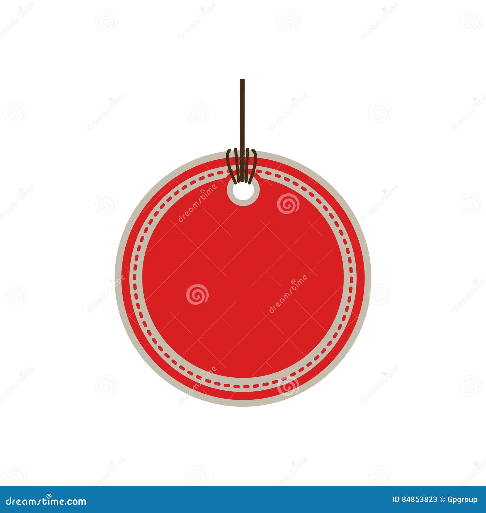 Color Price Tag with Round Shape Stock Vector - Illustration of ...