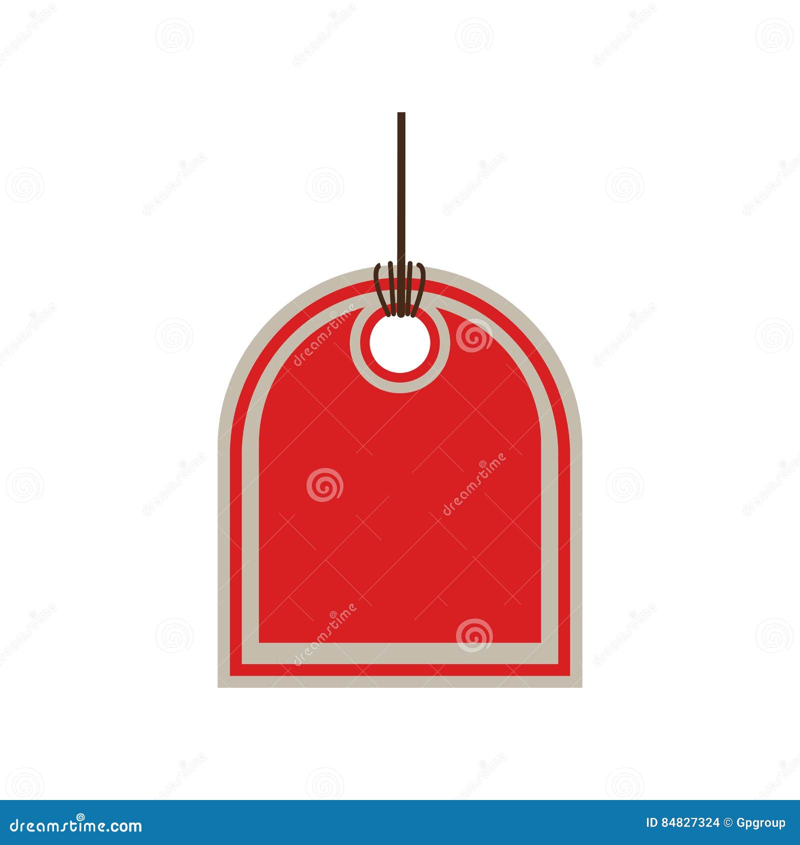 Color Price Tag with Side Oval Shape Stock Vector - Illustration of ...
