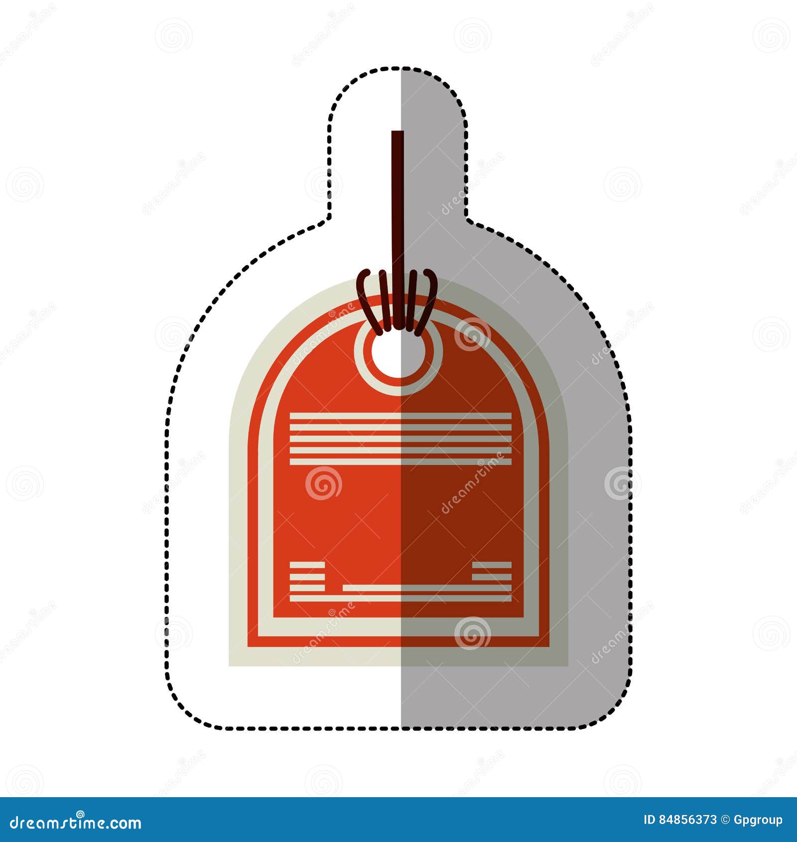 Color Price Tag Sticker with Middle Shadow with Side Oval Shape and ...