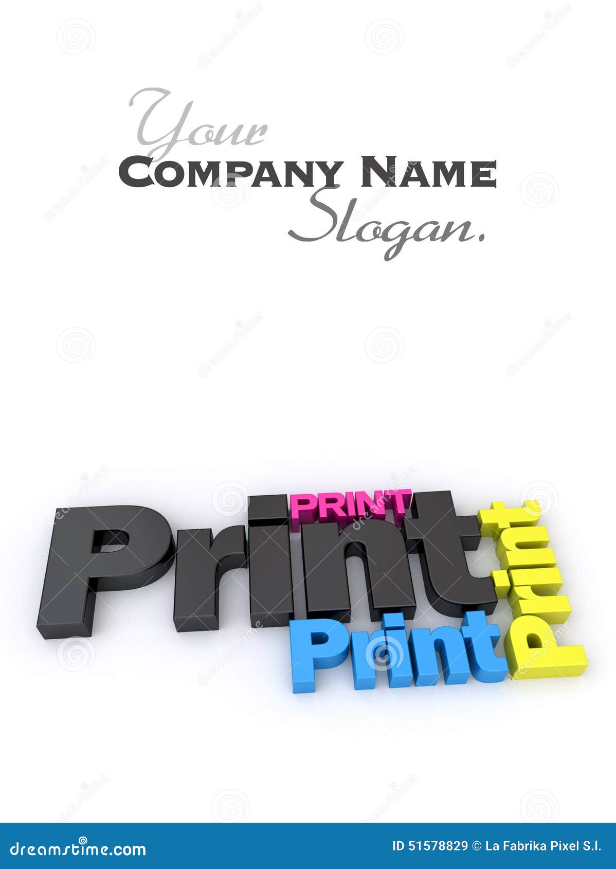 Color print stock illustration. Illustration of text - 51578829