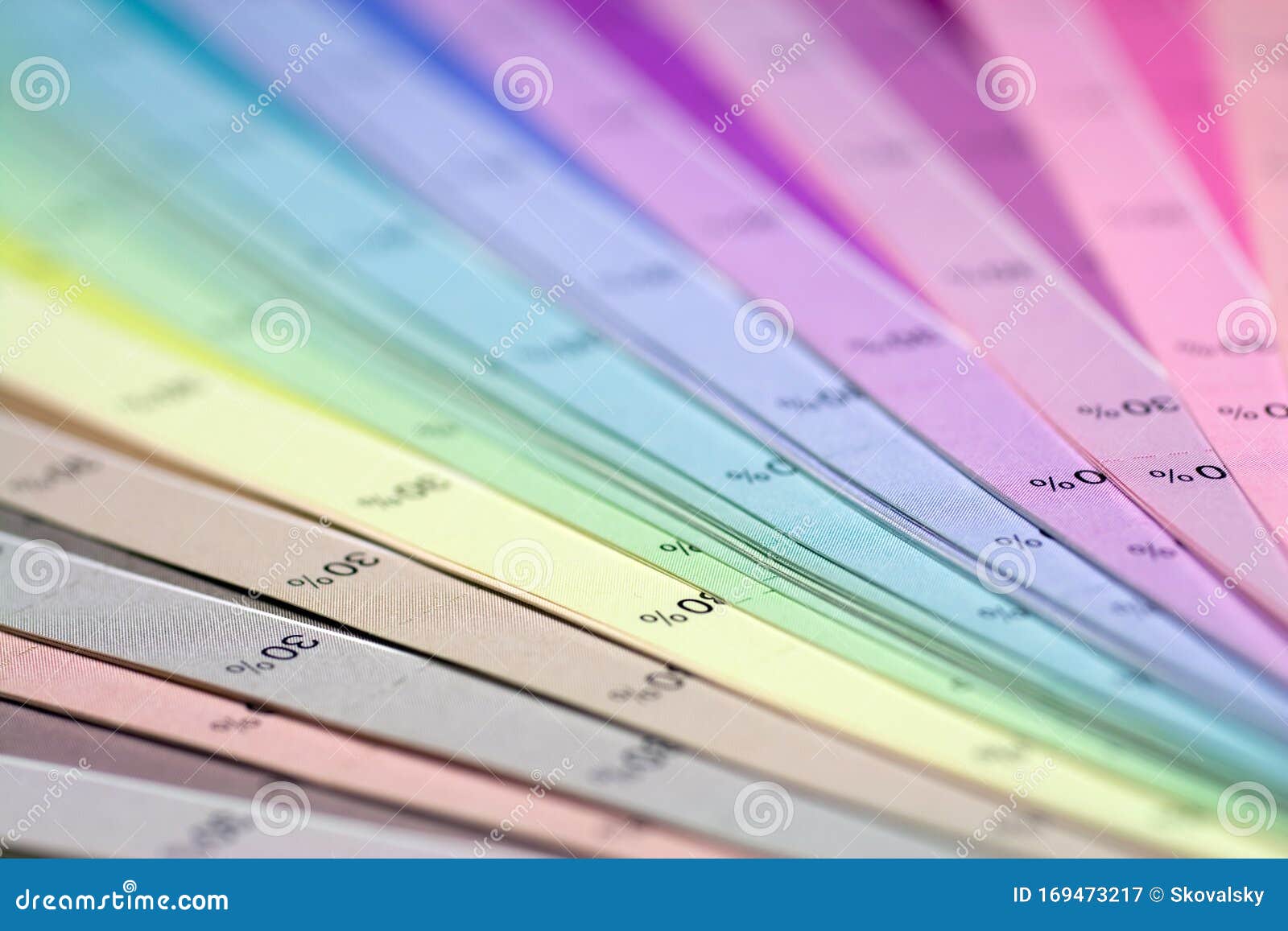 Color Print of Pantone Statistics Offset Scale Stock Image - Image of ...