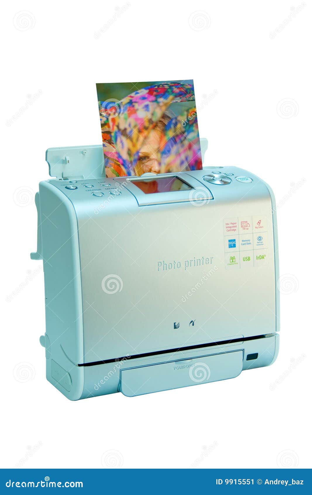 Color printer stock image. Image of isolated, desktop - 9915551