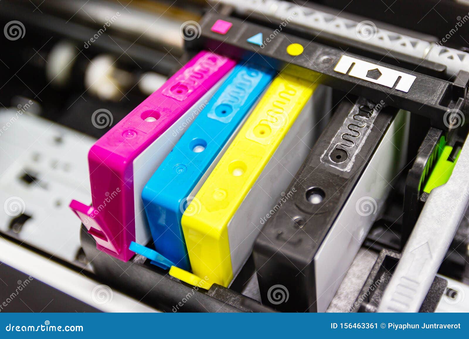 The Color Printer Inkjet Cartridge of the Printer Stock Image - Image ...