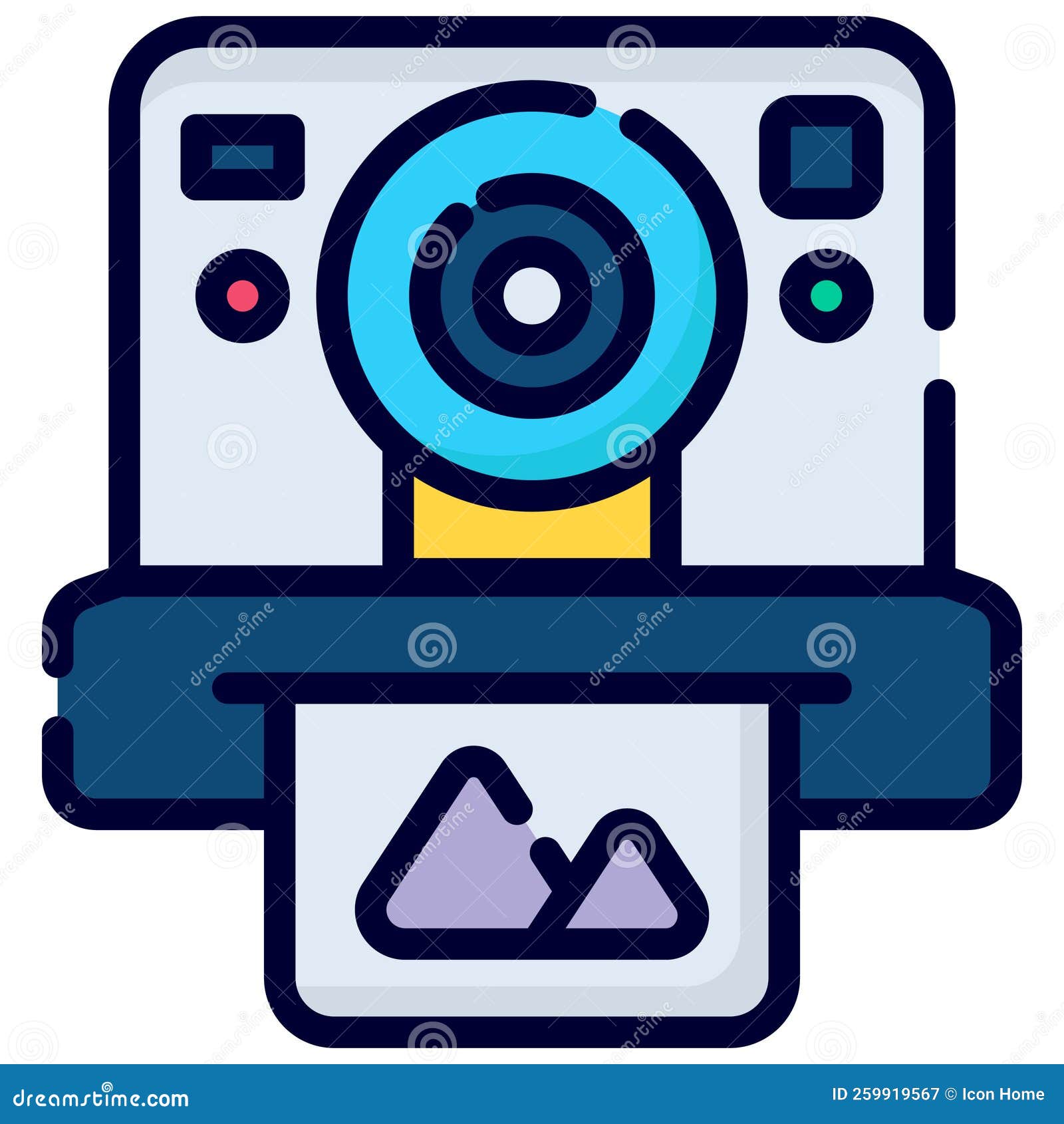 Color Printer Color Line Icon Stock Vector - Illustration of isolated ...