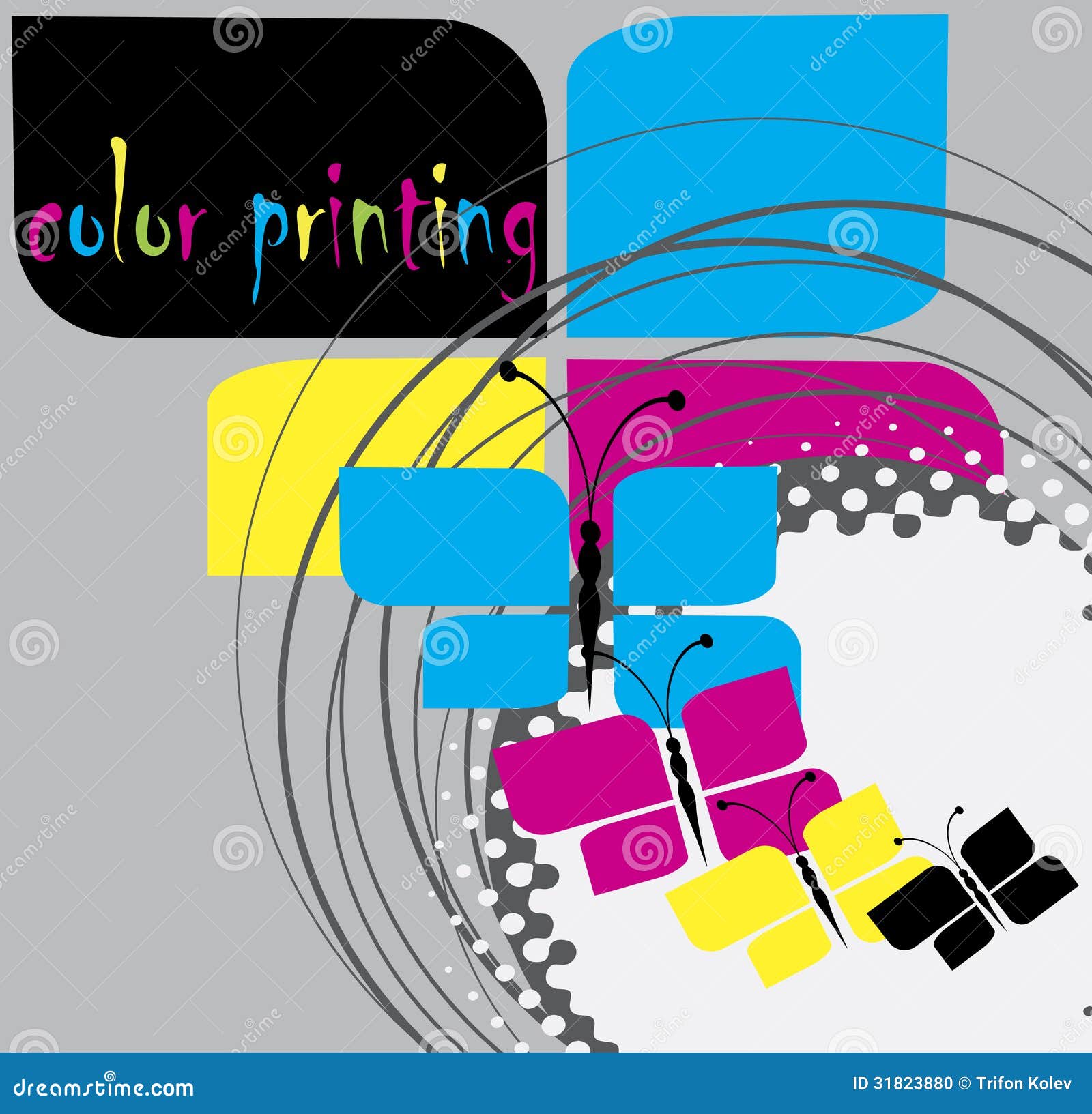 Color Printing stock vector. Illustration of press, abstract - 31823880