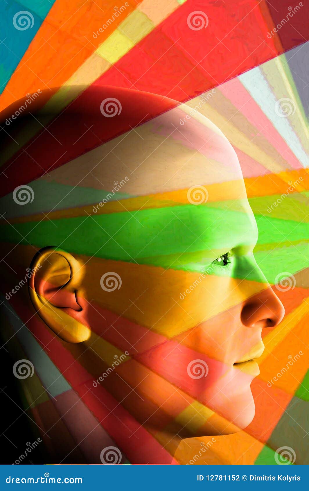 Color profile stock illustration. Illustration of imagination - 12781152