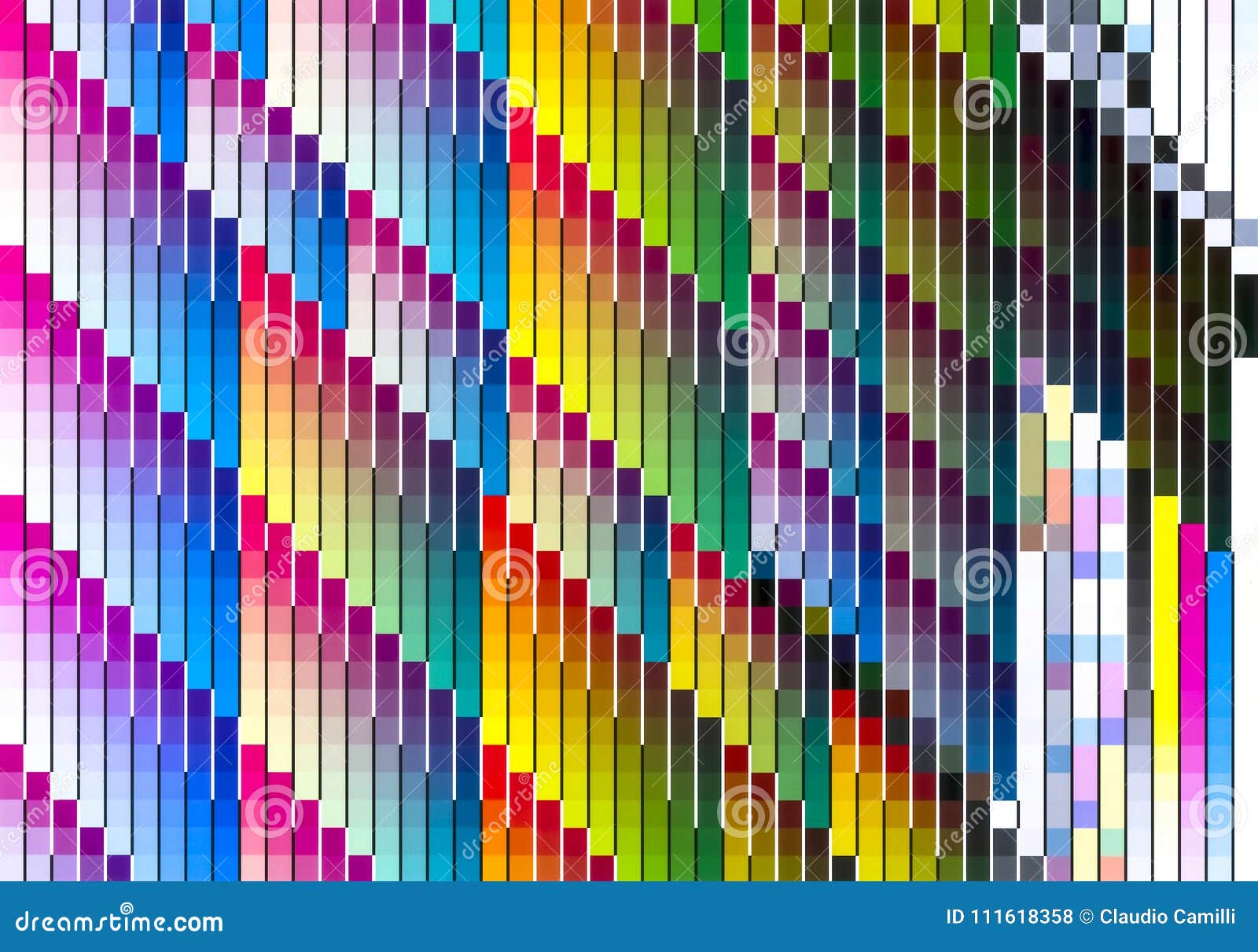 Color Chart of printer stock illustration. Illustration of color ...