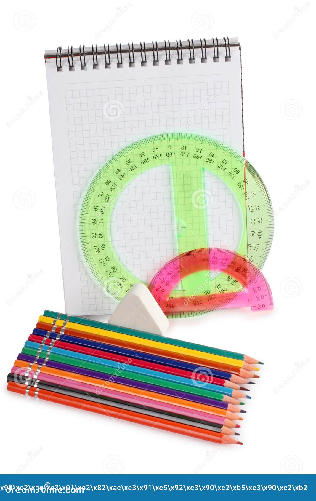 Color protractors stock photo. Image of instrument, craft - 20781914