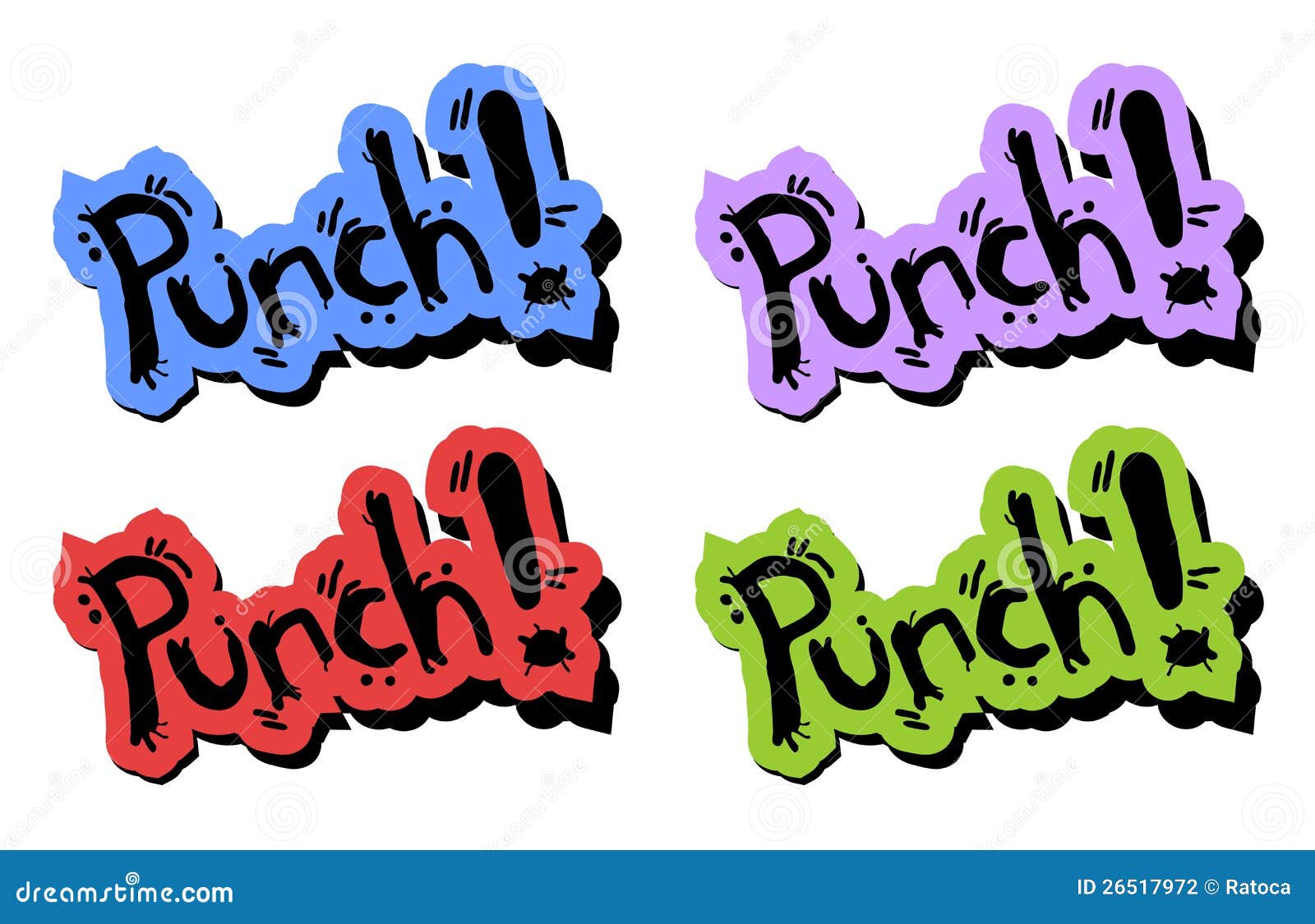 Color punch stock vector. Illustration of learn, creative - 26517972