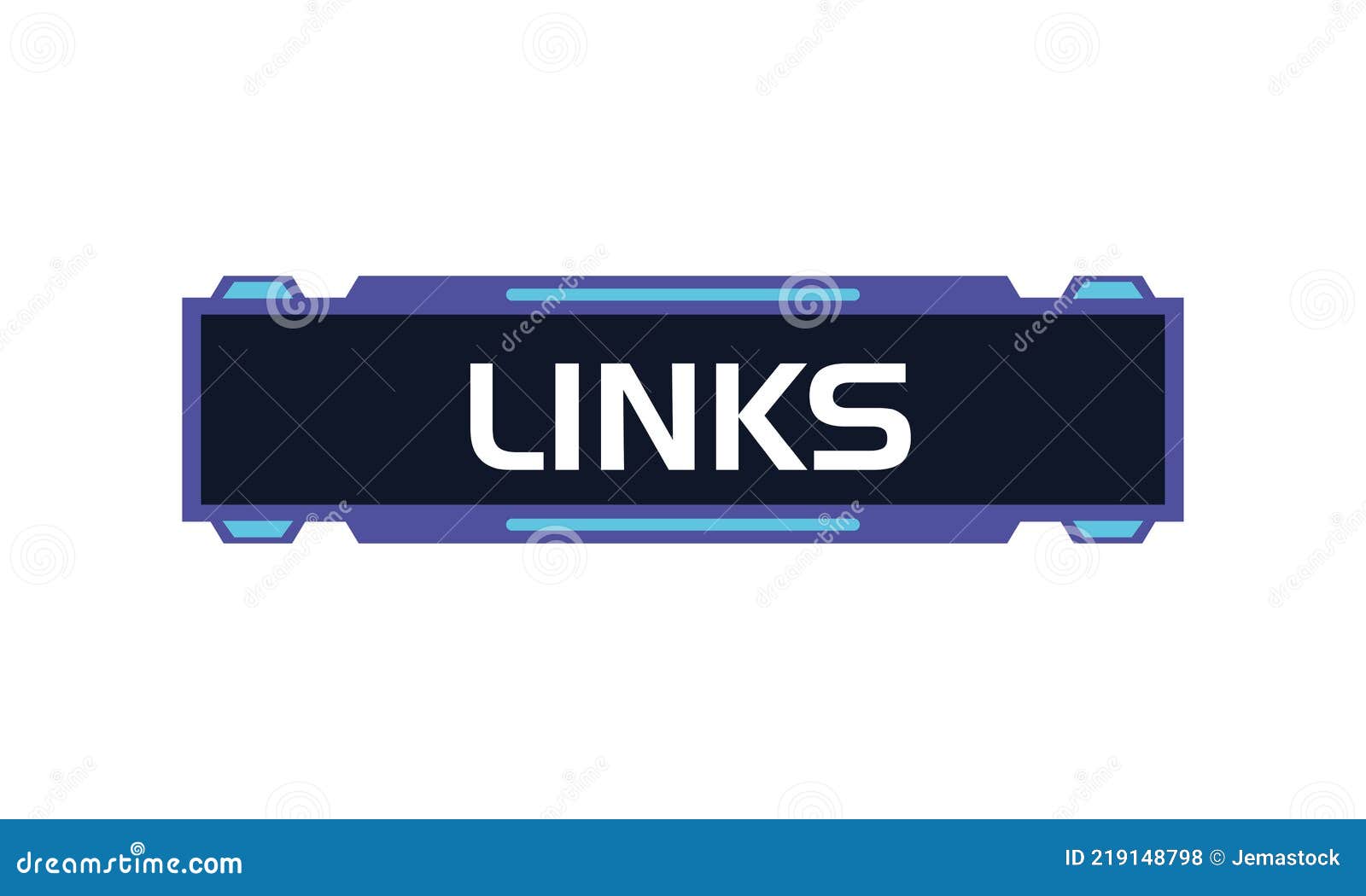 Streaming links template stock illustration. Illustration of gaming ...