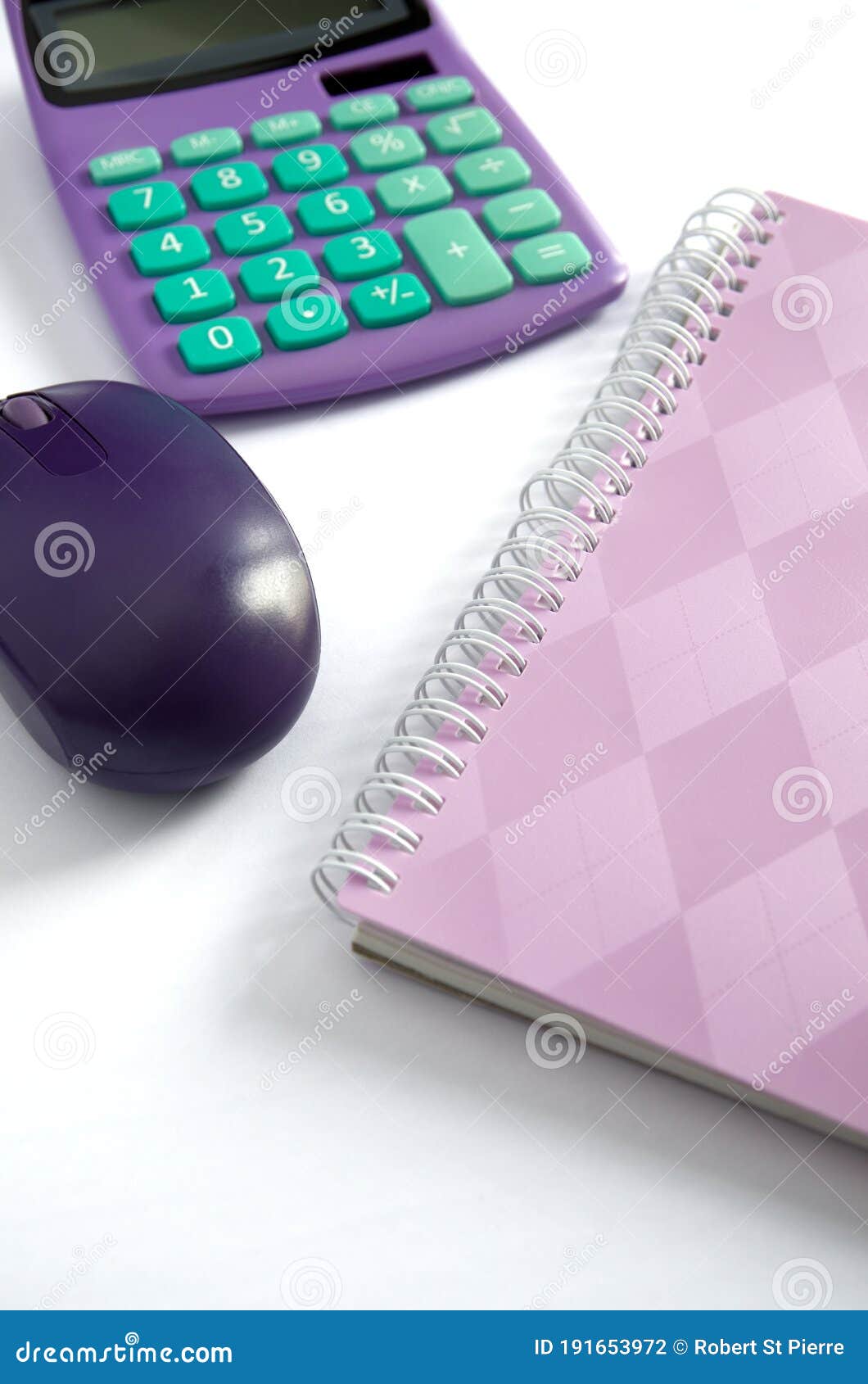 Color Purple Various Objects on White Background Stock Photo - Image of ...