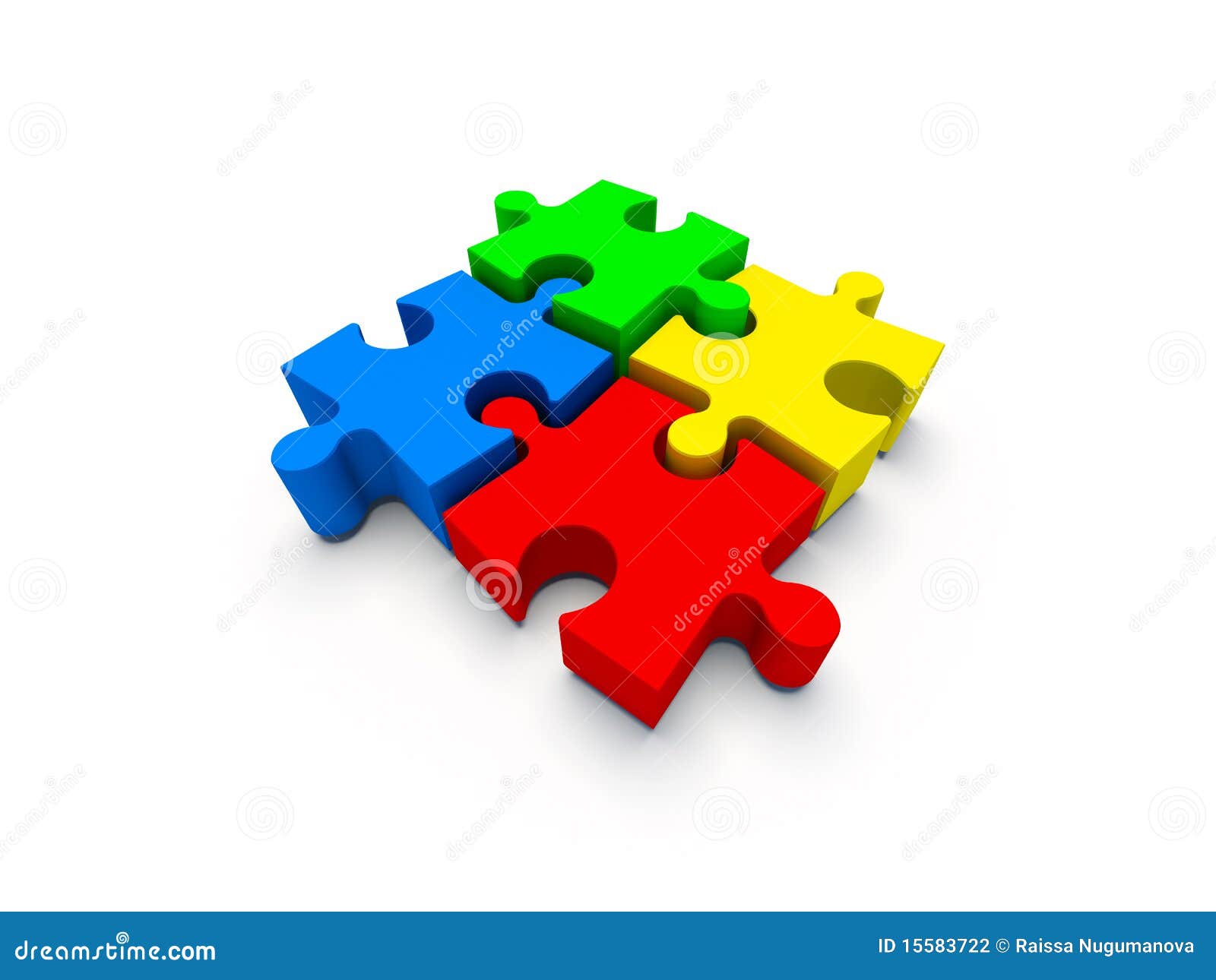 Color puzzle stock illustration. Illustration of decisions - 15583722