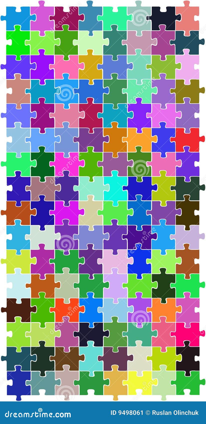 Color puzzle stock vector. Illustration of ornament, game - 9498061