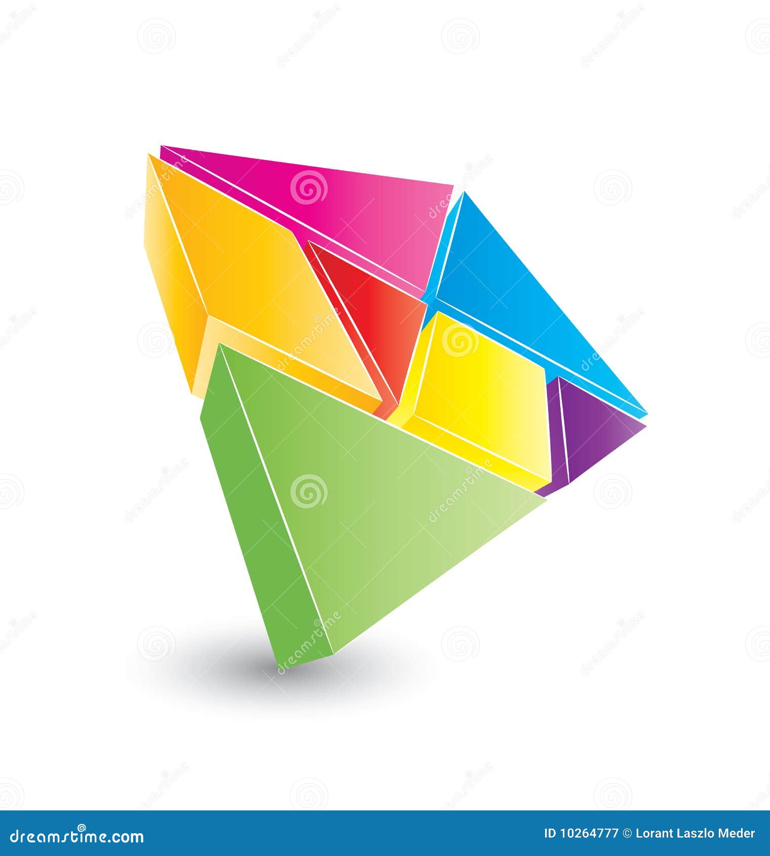 Color puzzle set stock vector. Illustration of piece - 10264777