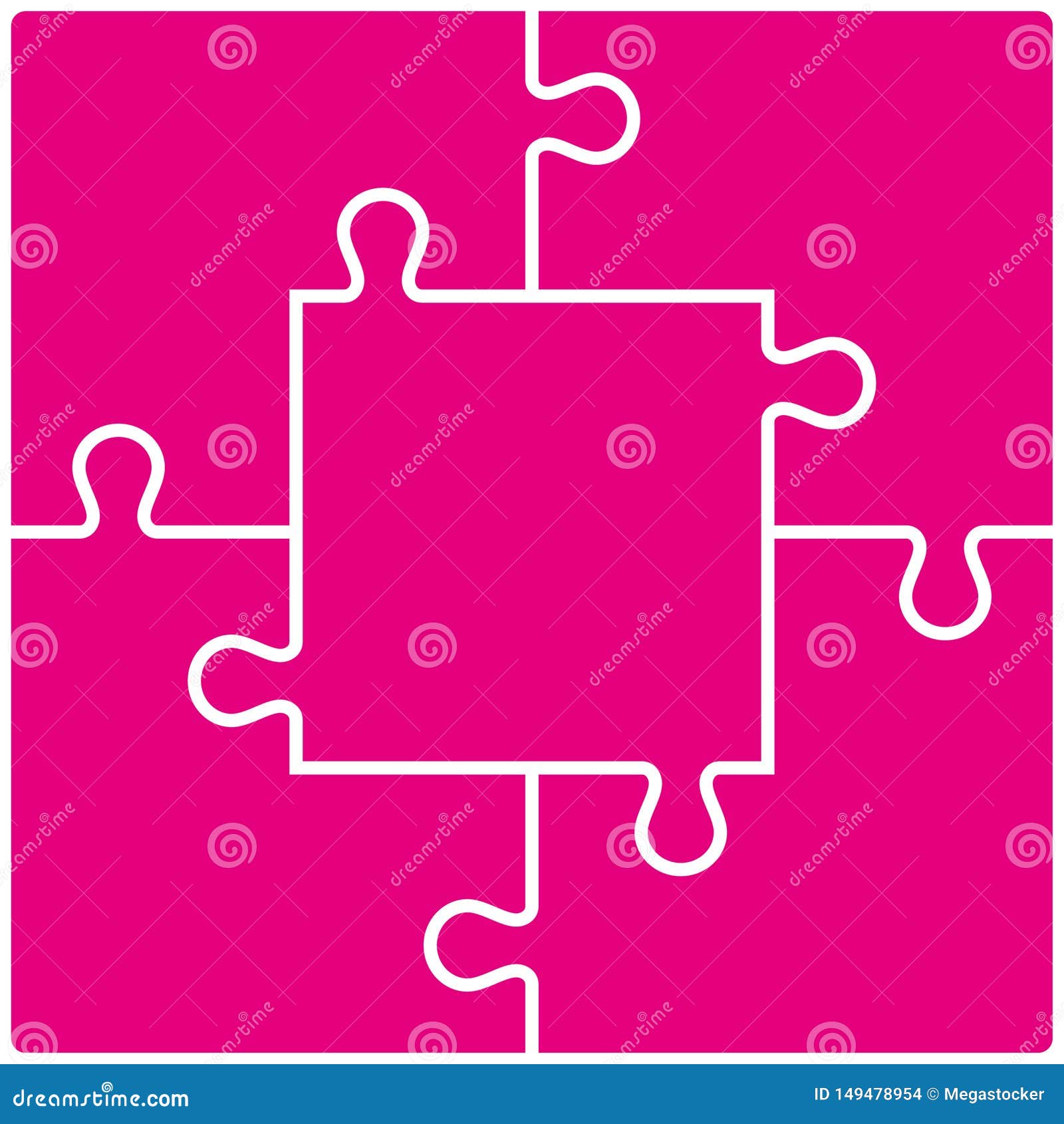 Puzzle Set. Vector Illustration Stock Vector - Illustration of icon ...