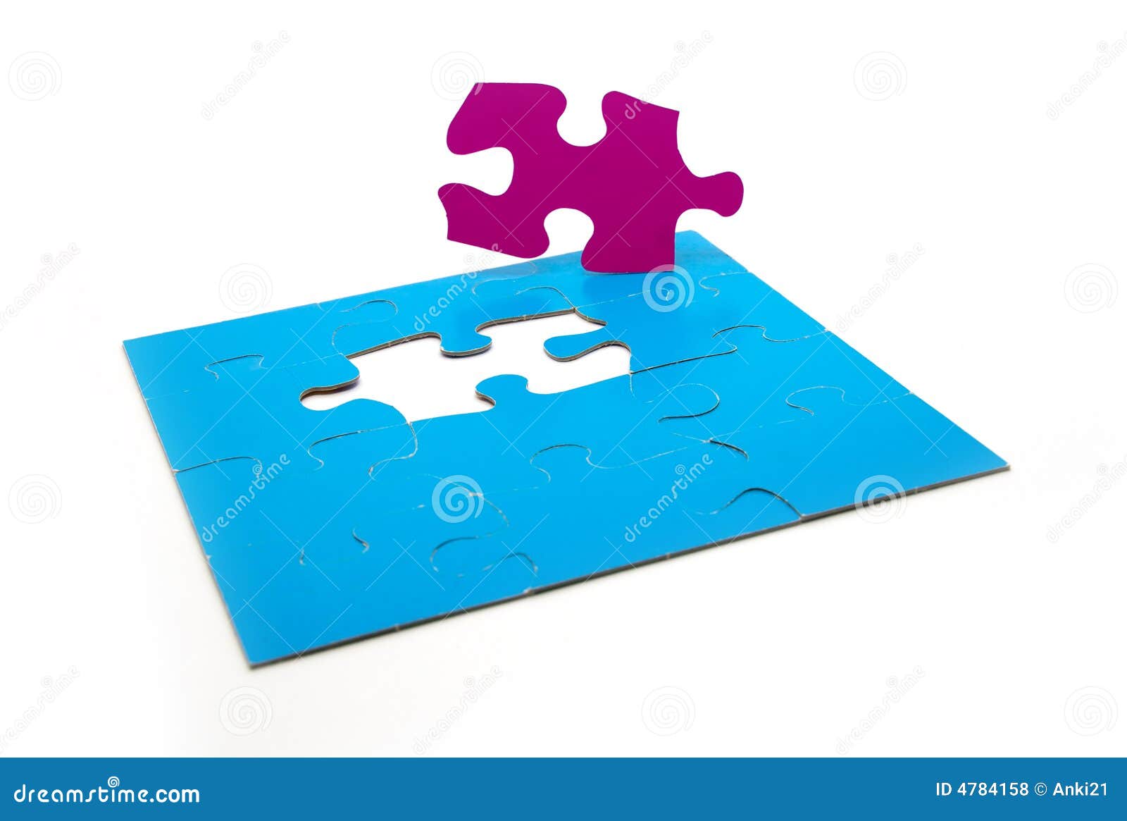 Color puzzle strategies stock photo. Image of connection - 4784158