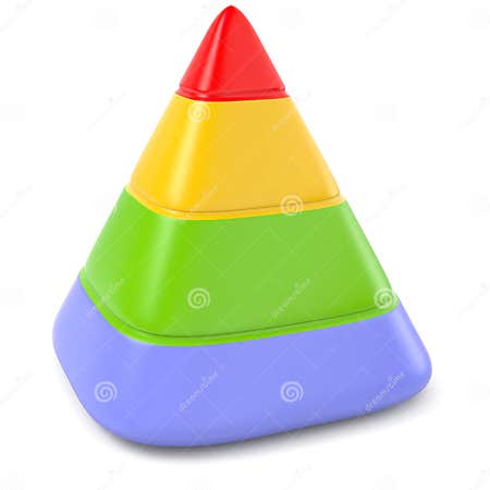 Color pyramid stock illustration. Illustration of single - 12103513