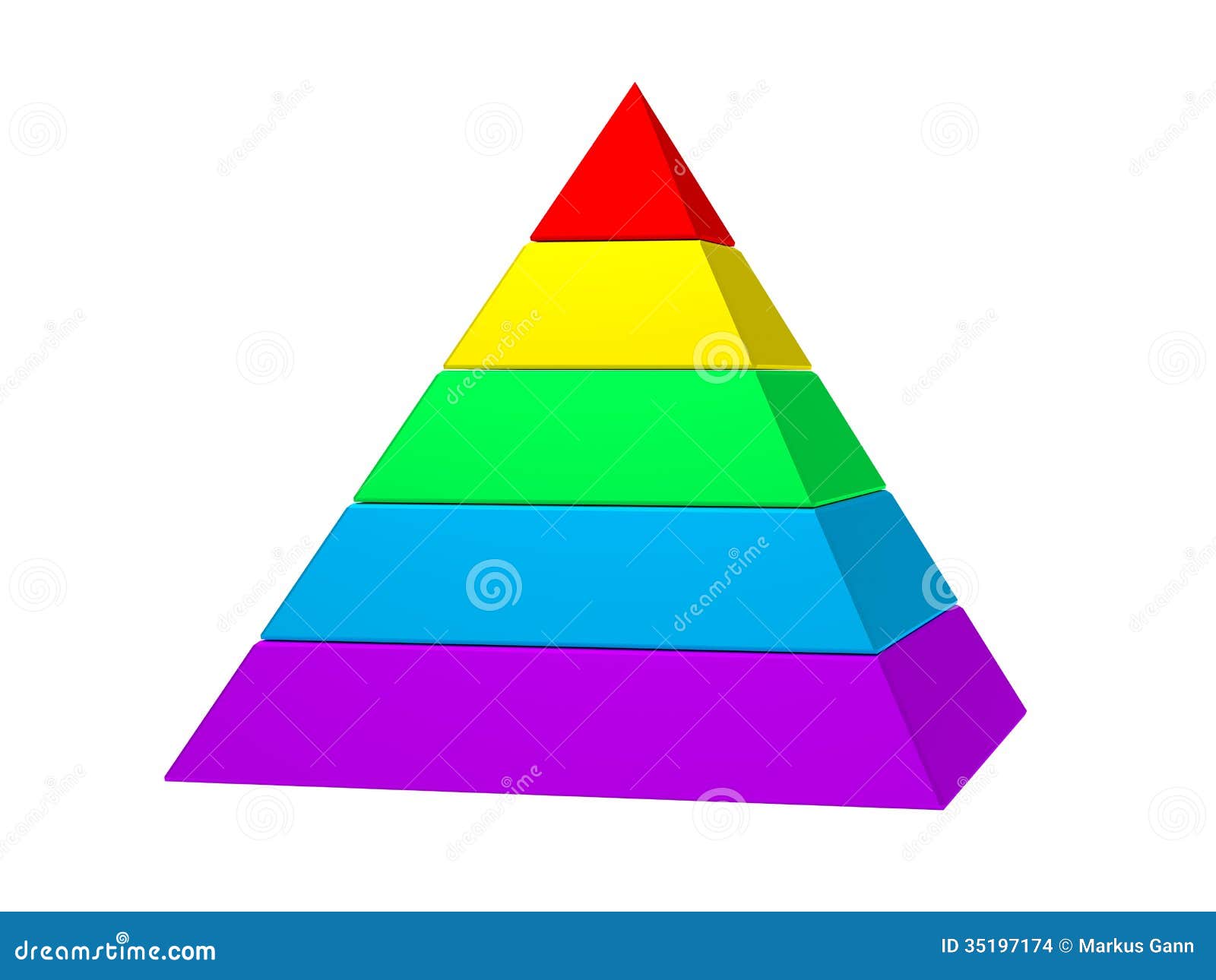 Color pyramid stock illustration. Illustration of growth - 35197174