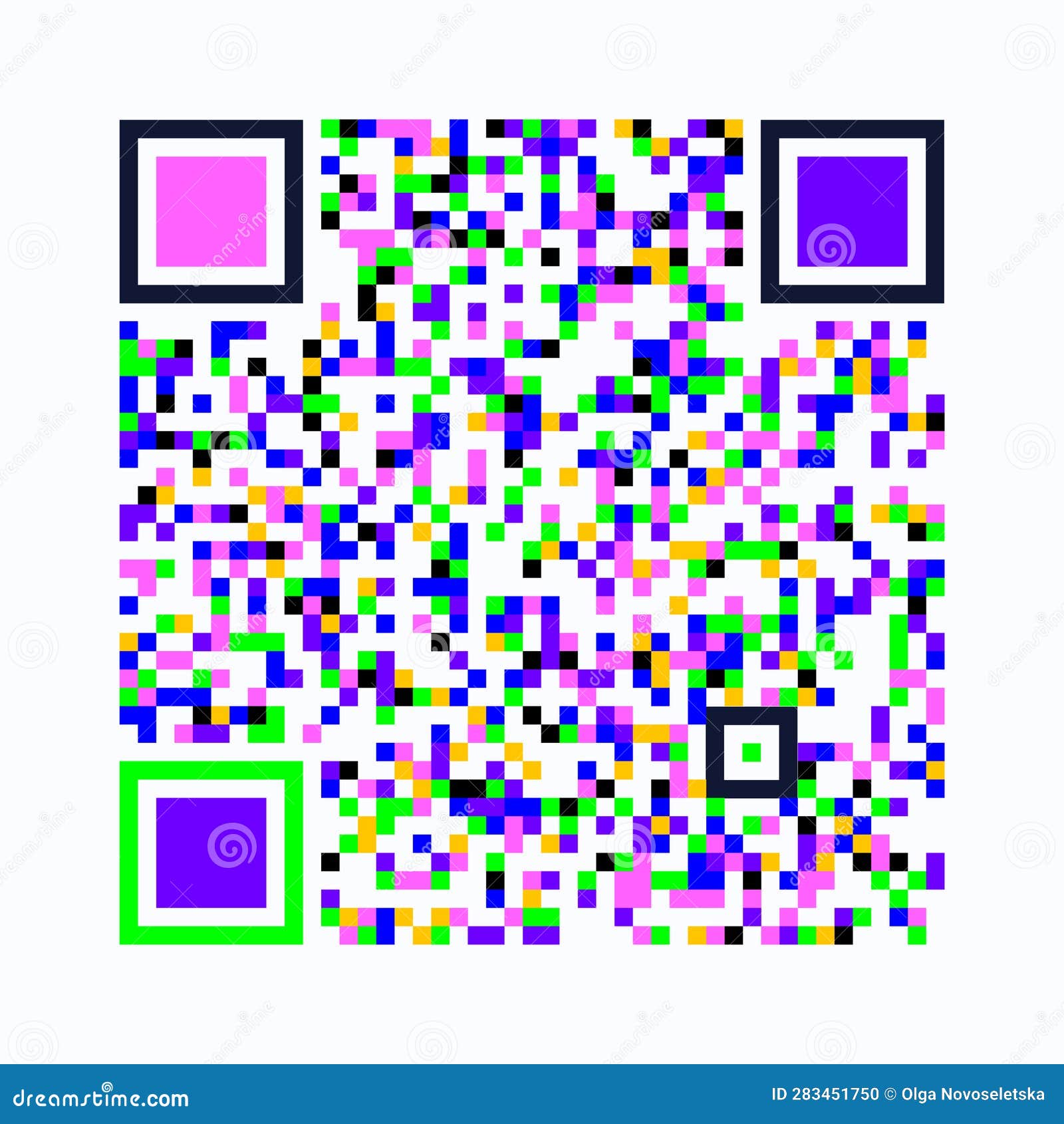 Color QR Code. Quick Response Code. Marketing and Inventory Management ...