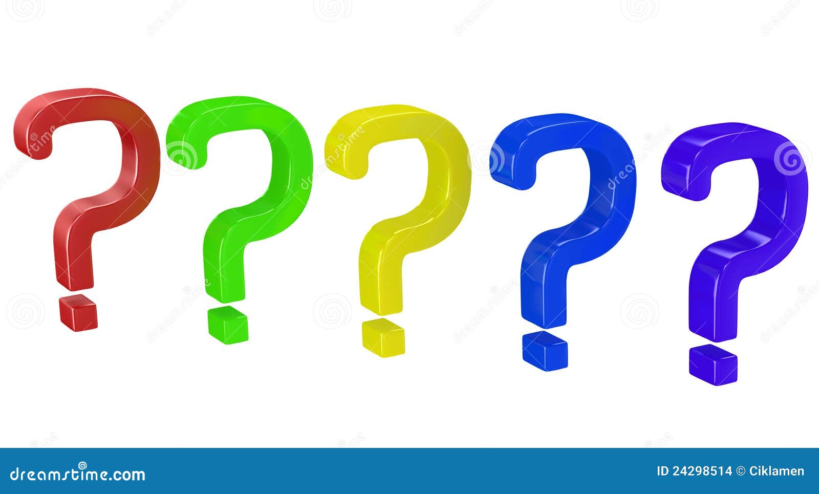 Color question stock illustration. Illustration of information - 24298514