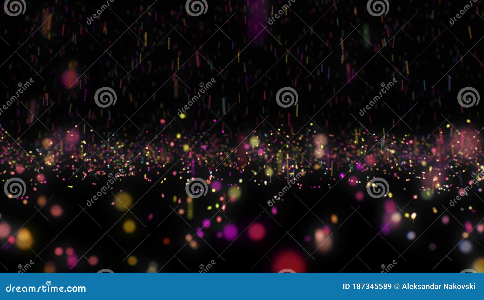 Color Rain Particle Abstract Background Stock Illustration ...
