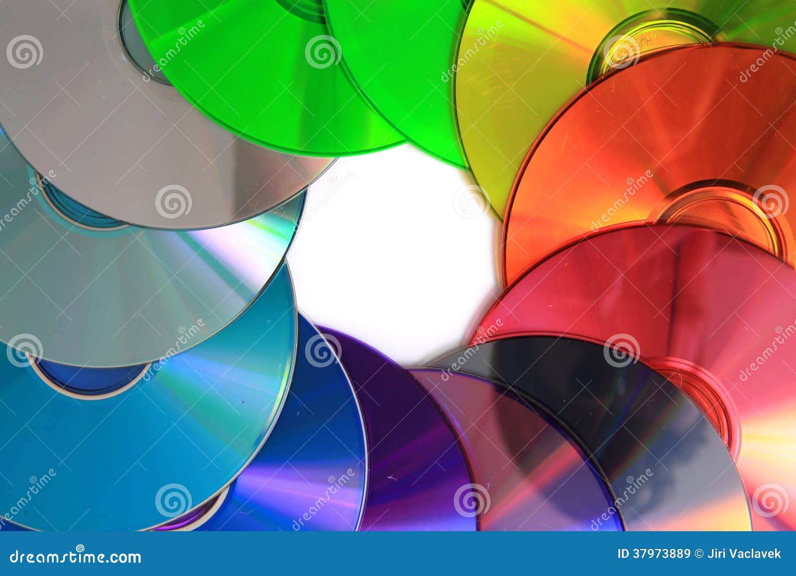 Color(rainbow) CD and DVD Media Stock Image - Image of computer, burn ...