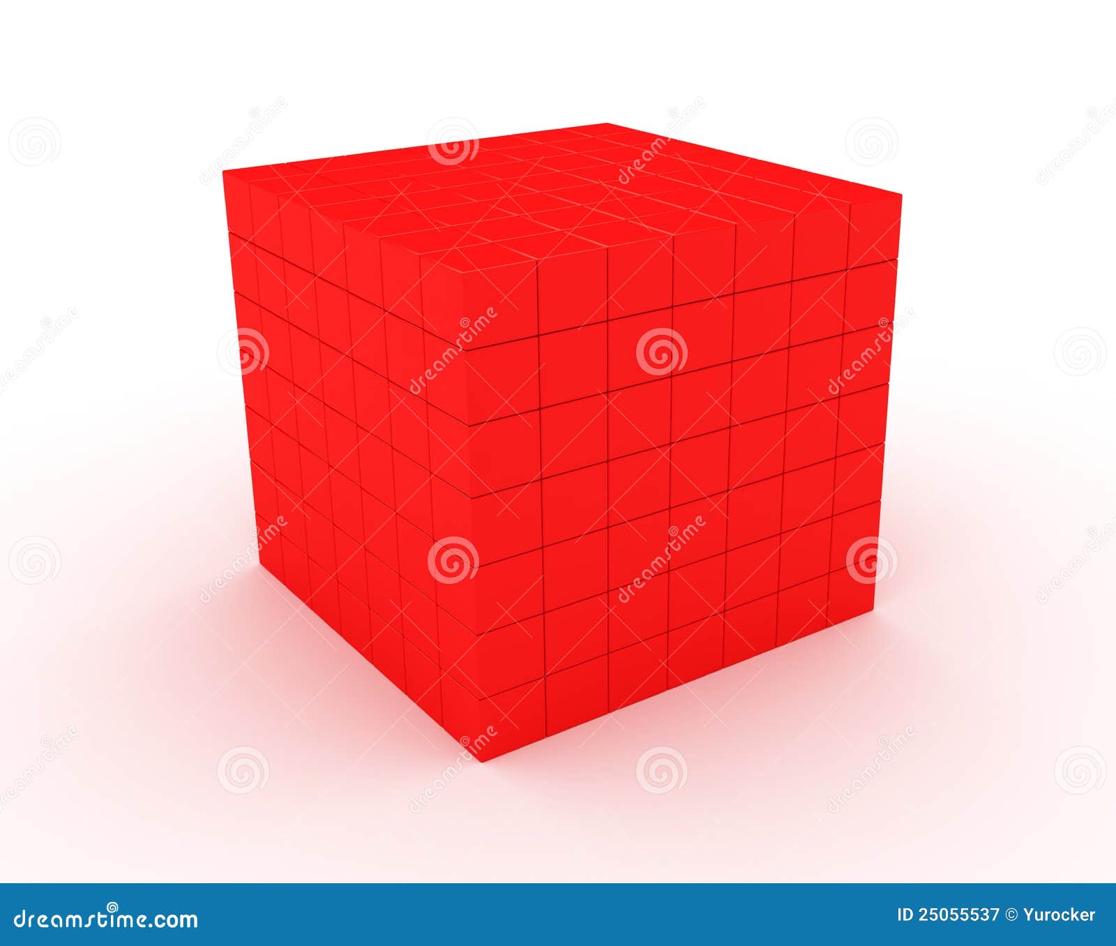 The color redcube stock illustration. Illustration of design - 25055537