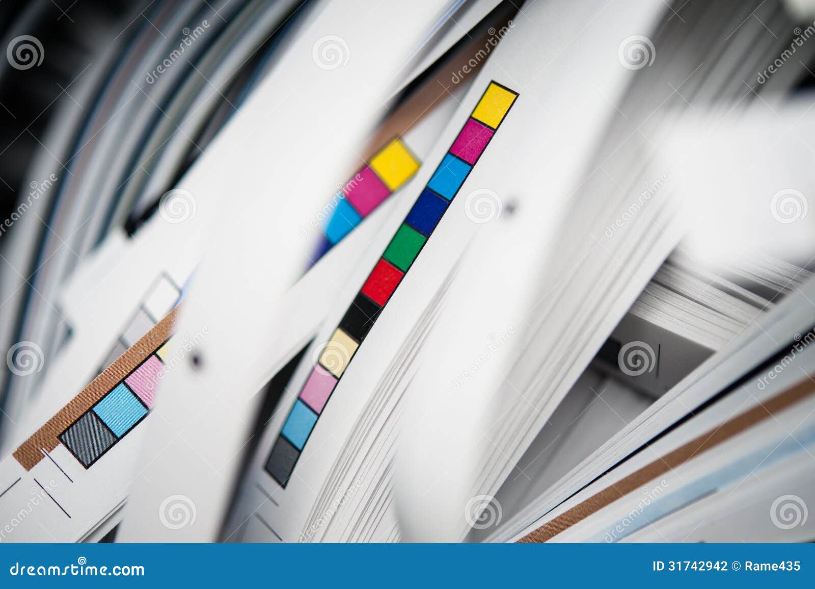 Color reference bars stock photo. Image of colors, paper - 31742942