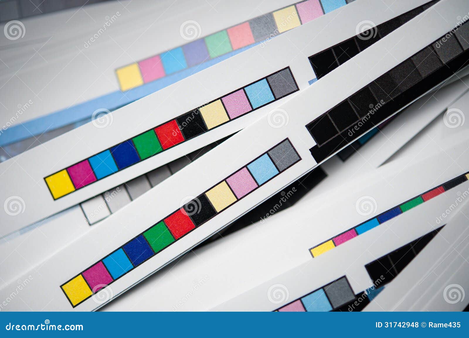 Color Reference Bars Of Printing Paper Royalty-Free Stock Image ...